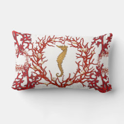 Red Coral American MoJo Pillow | Zazzle
