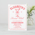 Red Country Club Social Club Birthday Party Invitation | Zazzle