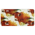 Dairy Cow Style (faux) License Plate Frame | Zazzle.com