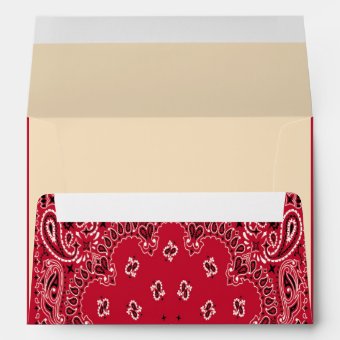 Red Cowboy, Bandana Envelope | Zazzle