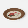 Red Cowboy Boots Western Birthday Party Paper Plates | Zazzle