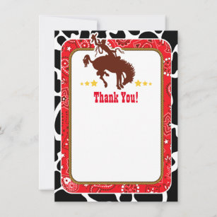 800+ Western Thank You Cards | Zazzle