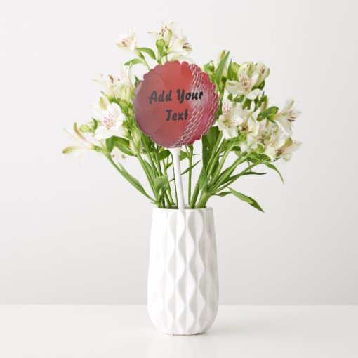 Red Cricket Ball Sports Customize Balloon | Zazzle