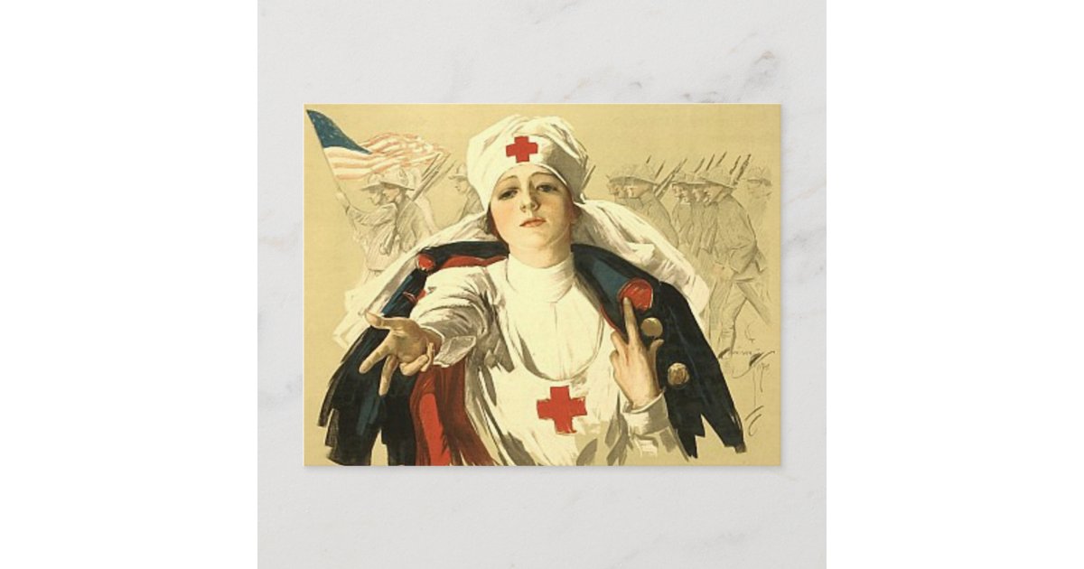 Red Cross Postcard | Zazzle
