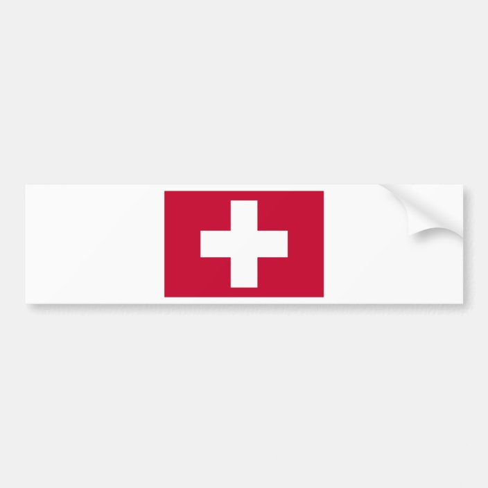 Red Cross Products & Designs! Bumper Sticker | Zazzle.com