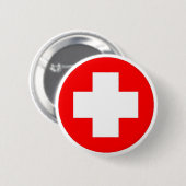 Red Cross Products & Designs! Button | Zazzle