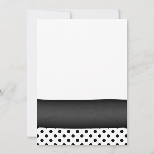 Red Daisy Black White Polka Dot Wedding Invitation | Zazzle