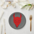 RED DEVIL PAPER PARTY PLATE | Zazzle