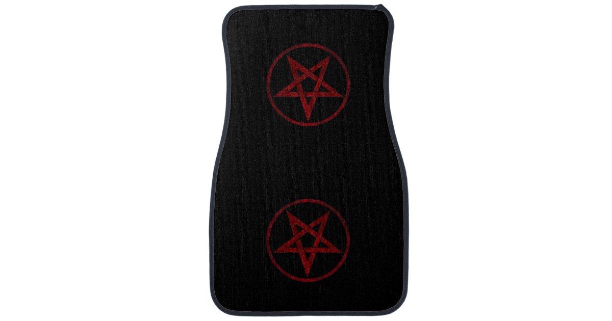 Red Devil Pentagram Car Floor Mat | Zazzle