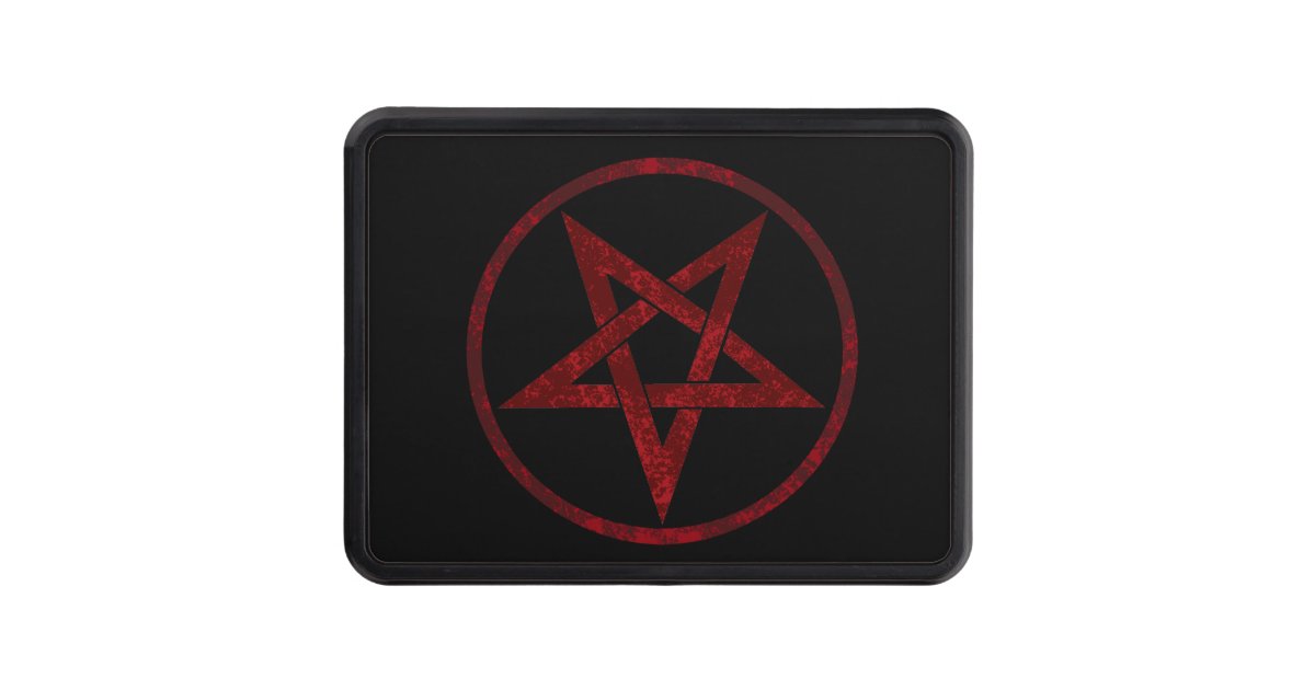 Red Devil Pentagram Hitch Cover | Zazzle