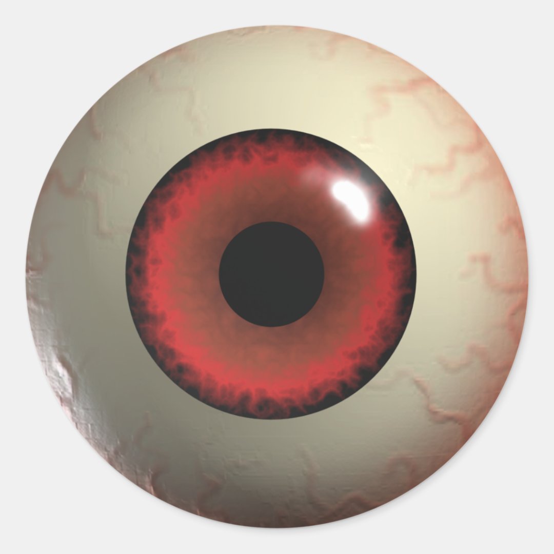 Red Devil's Eye Stickers | Zazzle