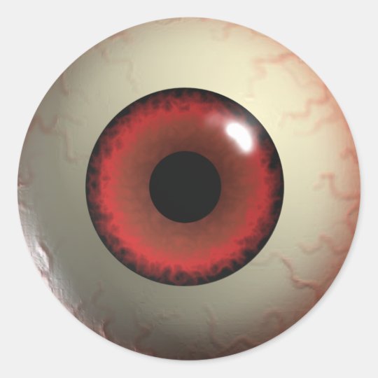 Red Devil's Eye Stickers | Zazzle.com