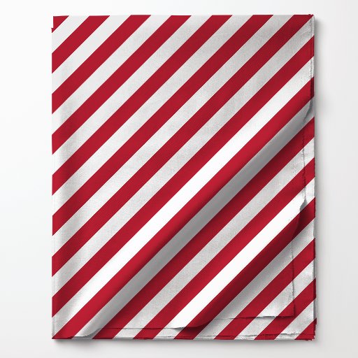 Red Diagonal Stripes Pattern Fabric | Zazzle