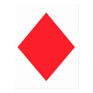 Suit Diamond Postcards | Zazzle