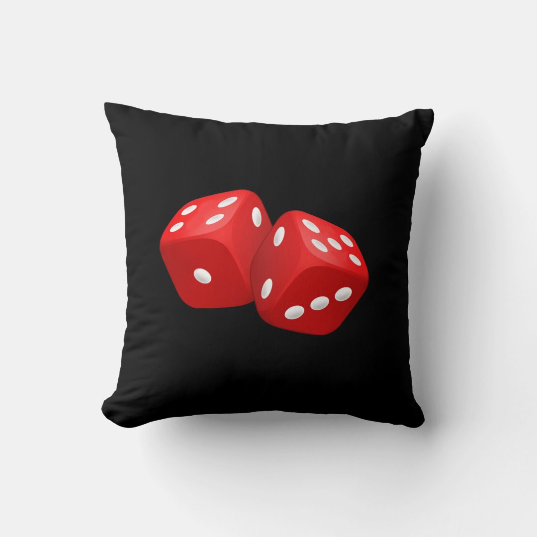 Red Dice Pillows | Zazzle