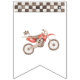 Red Dirt Bike Bunting Banner | Zazzle