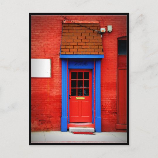 Red Door Postcard | Zazzle.com