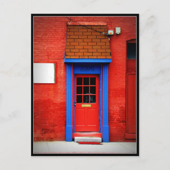 Red Door Postcard | Zazzle