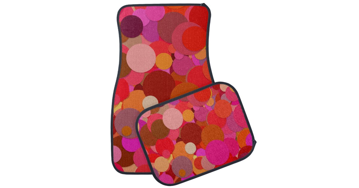 red dot confetti cat mats | Zazzle