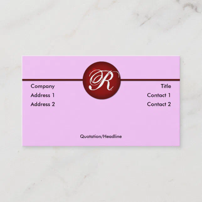 Red Dot Profile Card | Zazzle