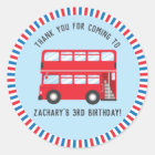 The London Red Bus Rectangular Sticker | Zazzle.com
