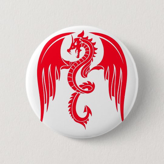 Red Dragaon Red Dragon Button | Zazzle.com
