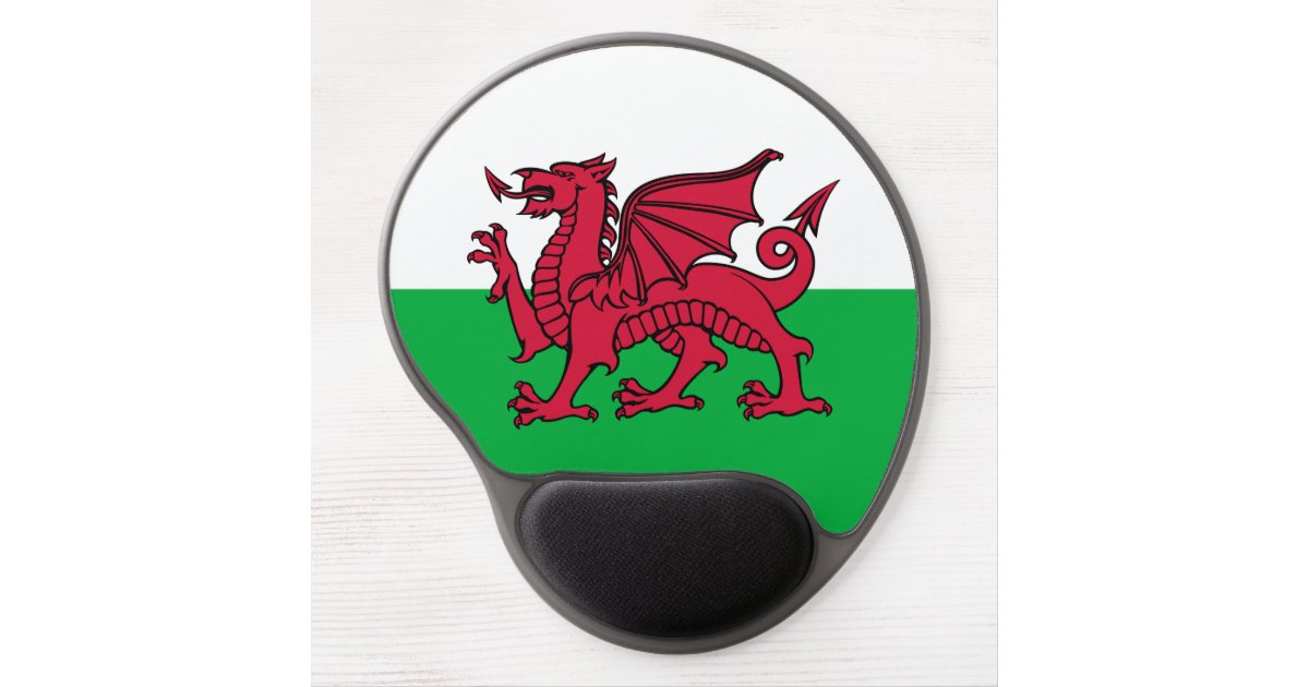 Red Dragon Celtic Flag of Wales & Welsh Gel Mouse Pad | Zazzle
