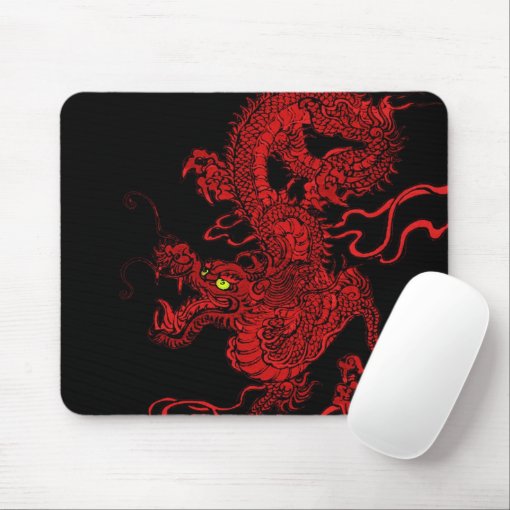Red Dragon Mouse Pad | Zazzle