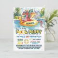 Red Dragon Pool Party Birthday Invitation | Zazzle