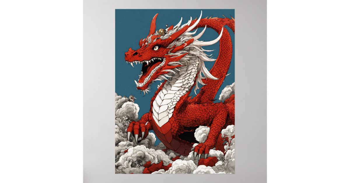 RED DRAGON POSTER | Zazzle