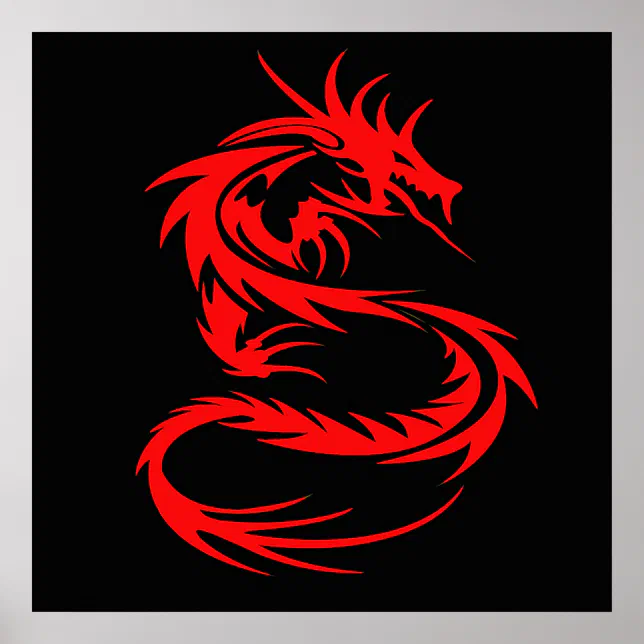 Red Dragon Poster | Zazzle