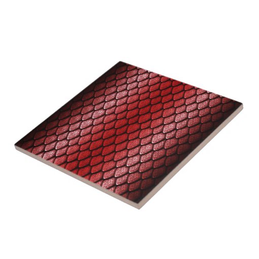 Red Dragon Scales Ceramic Tile | Zazzle