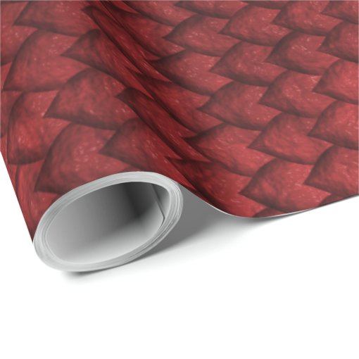 Red Dragon Skin Wrapping Paper | Zazzle