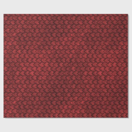 Red Dragon Skin Wrapping Paper | Zazzle
