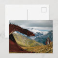 Red Dragon Vs Wizard Magical Postcard | Zazzle