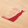 Red Dress Forty & Fabulous 40th Birthday Party Acrylic Invitations | Zazzle