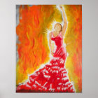 FIRE DANCER POSTER | Zazzle.com
