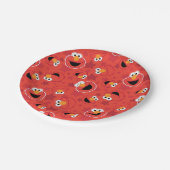 Red Elmo Faces Pattern Paper Plates | Zazzle