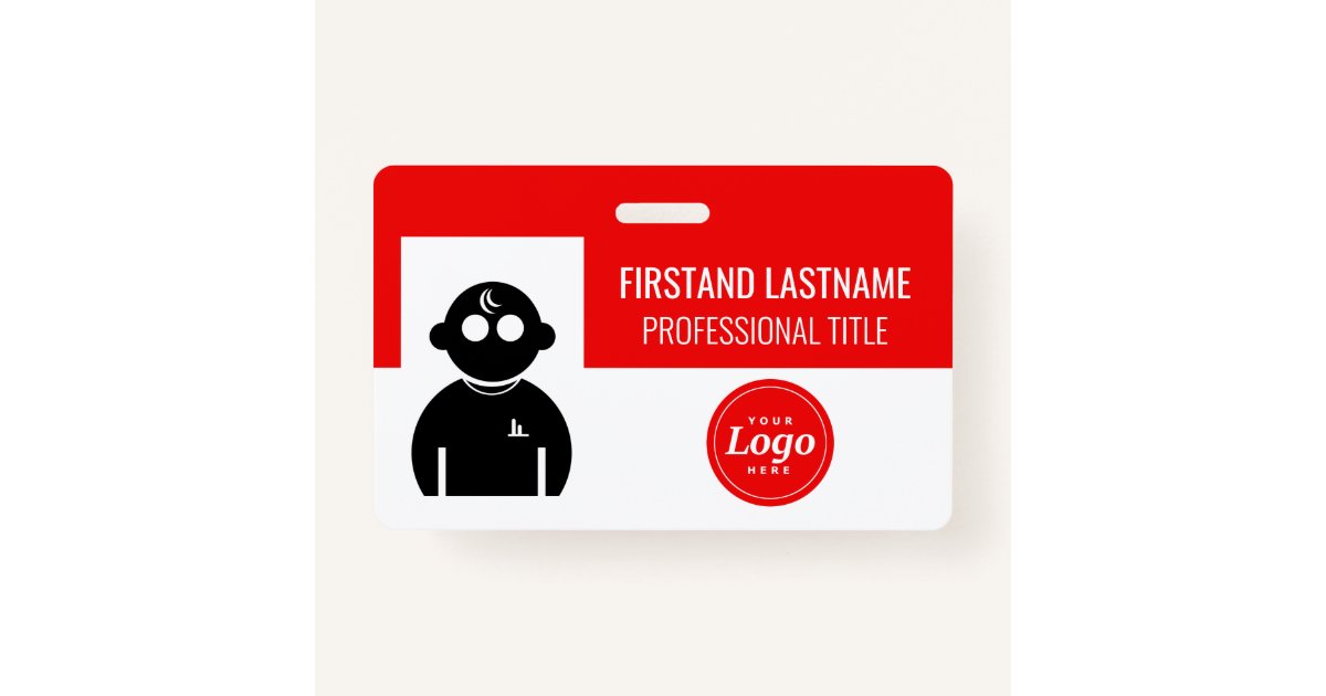 Red Employee Badge | Zazzle
