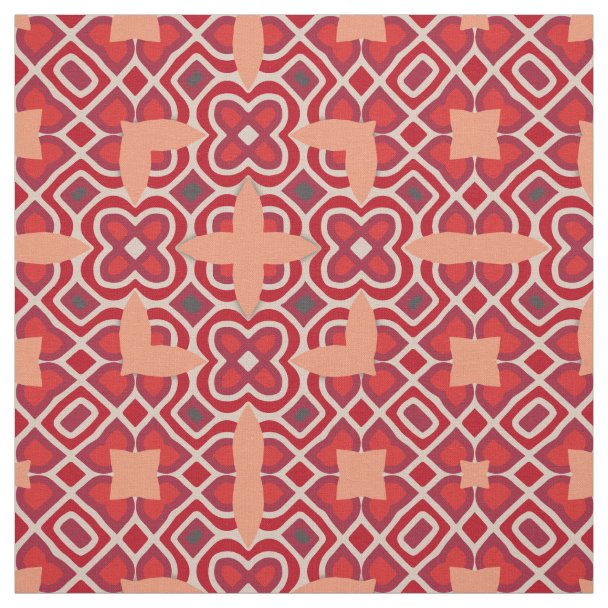 Islamic geometric pattern fabric | Zazzle
