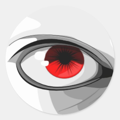 Red Eye Sticker | Zazzle