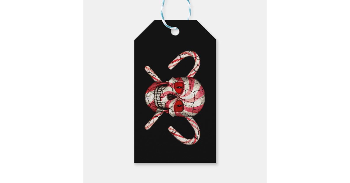 Red Eyed Sugar Skull Zombie Gift Tags | Zazzle