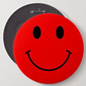 Red Face Button | Zazzle