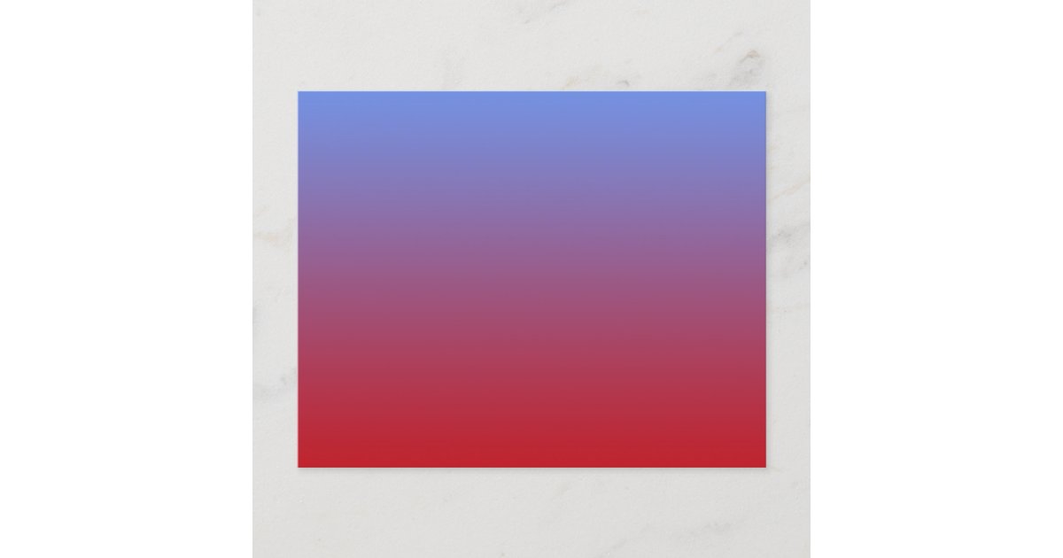 Red fading to Blue Colors, simple design. | Zazzle