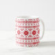 Red Fair Isle Pattern Coffee Mug | Zazzle