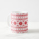 Red Fair Isle Pattern Coffee Mug | Zazzle
