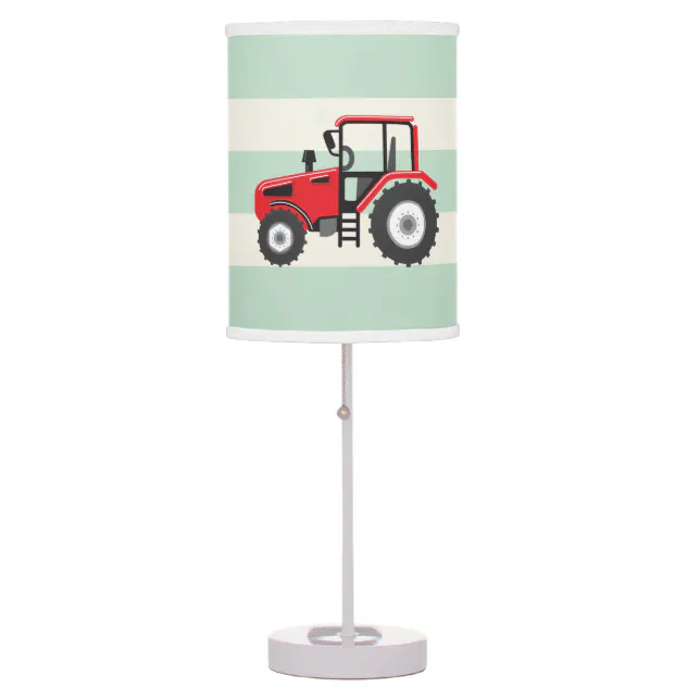 Red Farm Tractor Table Lamp | Zazzle