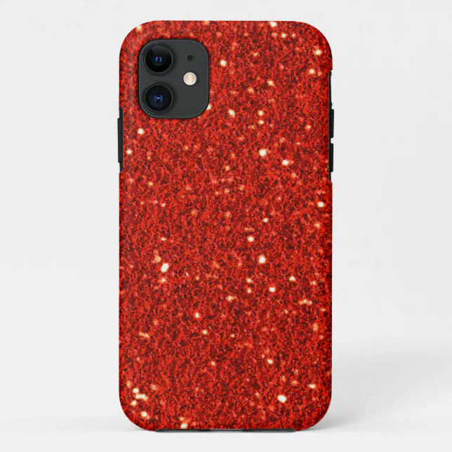 Red Faux Glitter Case-Mate iPhone 5 Case | Zazzle