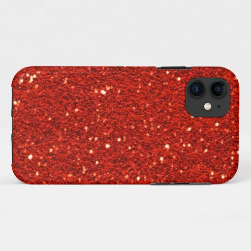 Red Faux Glitter Case-Mate iPhone 5 Case | Zazzle
