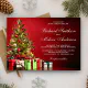 Red Festive Holiday Christmas Tree Wedding Invitation | Zazzle